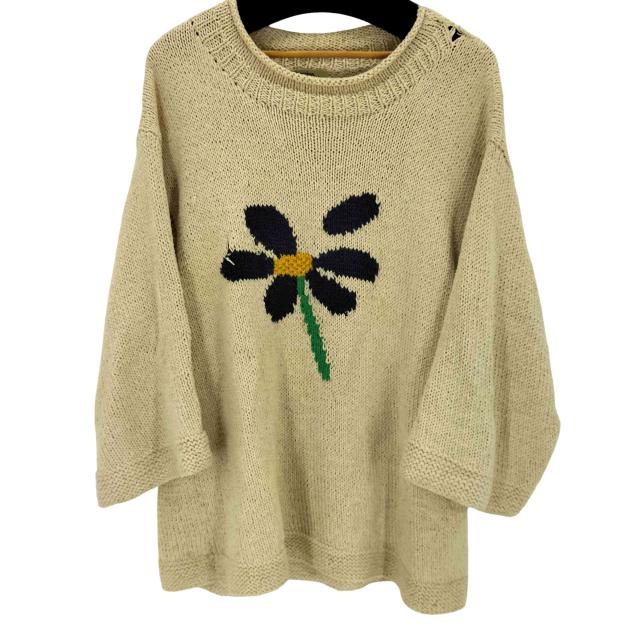 USED古着(ユーズドフルギ) {{MacMahon Knitting Mills}}R/N FLOWER KNIT メンズ 表記無 【中古】【ブランド古着バズストア】