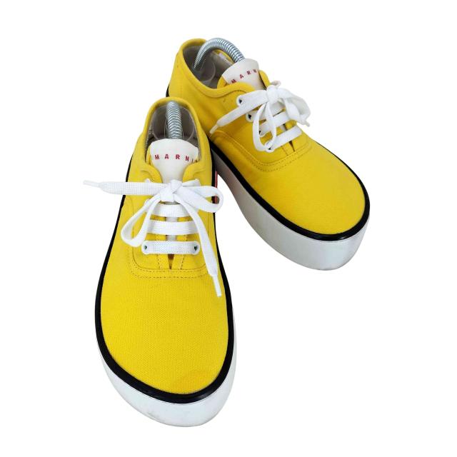 MARNI(マルニ) キャンバスローカットスニーカー レディース  37【中古】【ブランド古着バズストア】