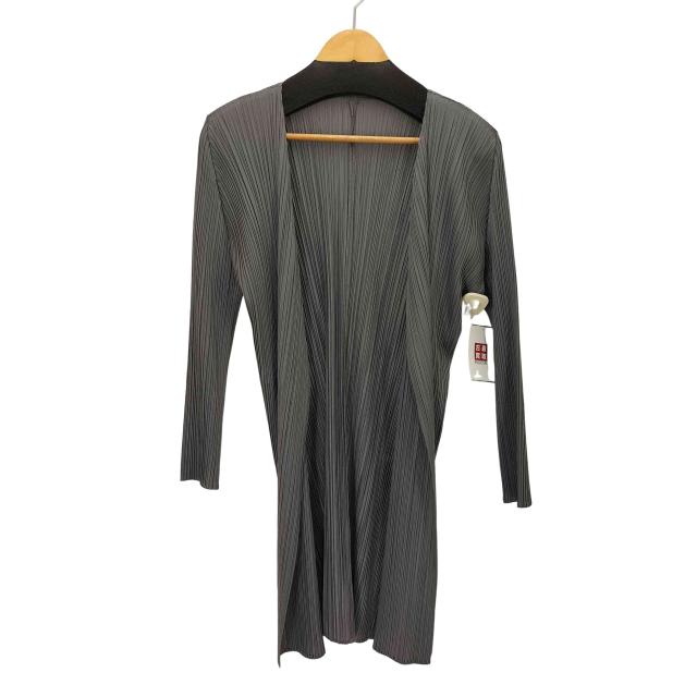 PLEATS PLEASE ISSEY MIYAKE(プリーツプリーズイッセイミヤケ) BASICS プリーツ ミドルカーディガン レディース 表記無 【中古】【ブランド古着バズストア】