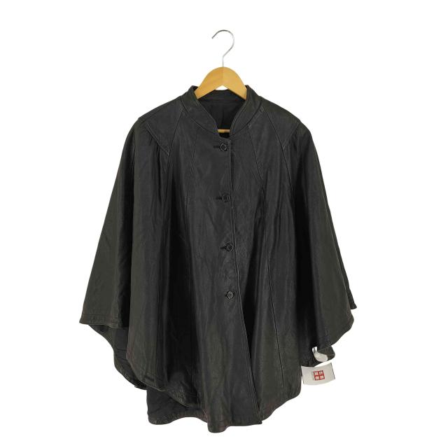 USED古着(ユーズドフルギ) REAL LEATHER レザーポンチョ レディース 表記無 【中古】【ブランド古着バズストア】