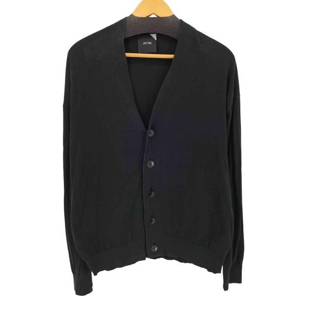 ATON(エイトン) コットンカーディガン メンズ  04【中古】【ブランド古着バズストア】