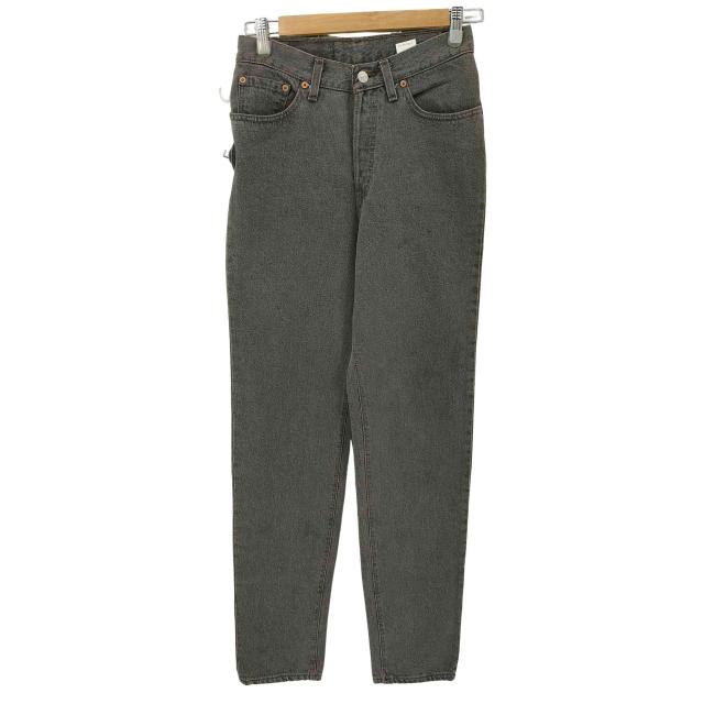 Levis(リーバイス) 90S 92年製 USA製 544刻印 マッカレン工場 501 先染めブラック デッドストック レディース  7M【中古】【ブランド古着バズストア】