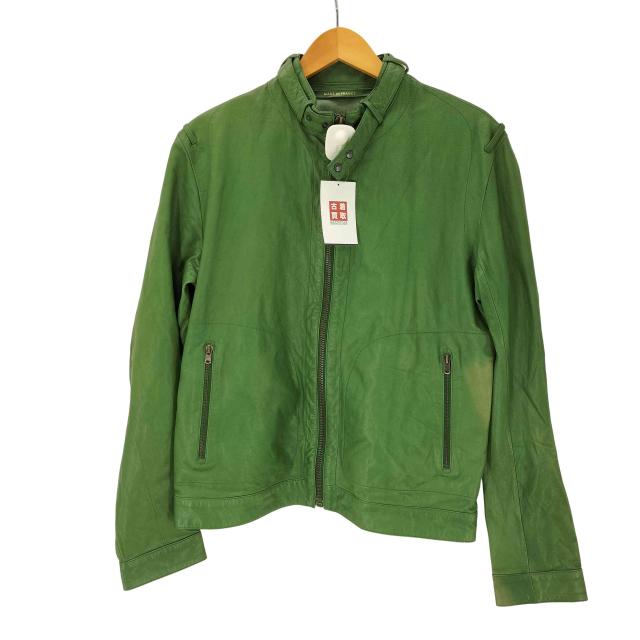 USED古着(ユーズドフルギ) QUAI DE VALMY ririジップ フランス製 山羊革  ゴートレザー シングル ライダース ジャケット メンズ FR：48 【中古】【ブランド古着バズストア】