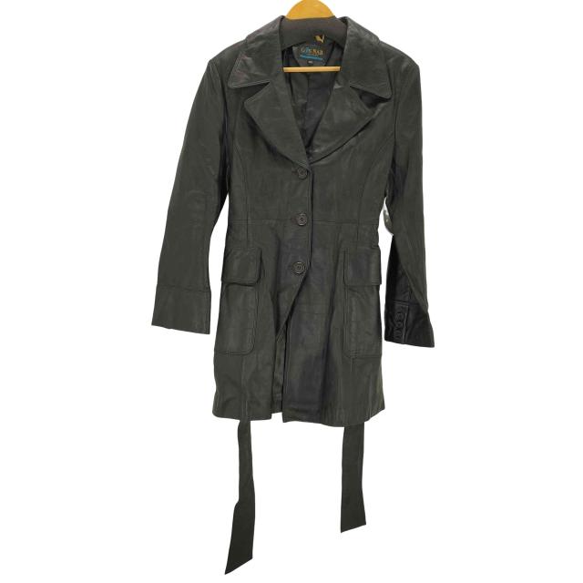 USED古着(ユーズドフルギ) 本革 レザーチェスターコート レディース  66【中古】【ブランド古着バズストア】