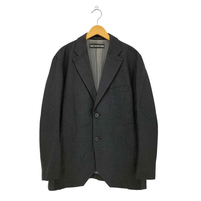 ISSEY MIYAKE MEN(イッセイミヤケメン) 13AW 黒タグ 裏地メッシュ コーティング 切替 2B テーラードジャケット メンズ JPN：4 【中古】【ブランド古着バズストア】