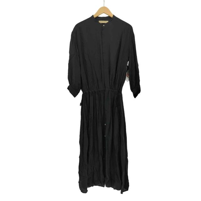 suzuki takayuki(スズキタカユキ) キュプラ ギャザー シャツ ワンピース ドレス レディース 表記無 【中古】【ブランド古着バズストア】