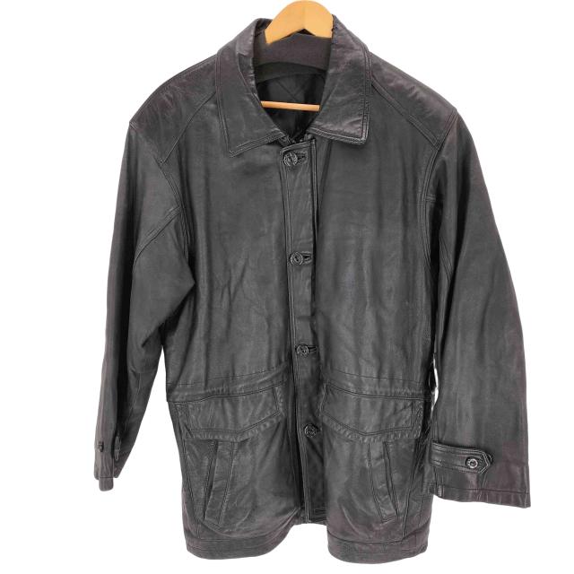 USED古着(ユーズドフルギ) レザーハーフコート メンズ  M【中古】【ブランド古着バズストア】