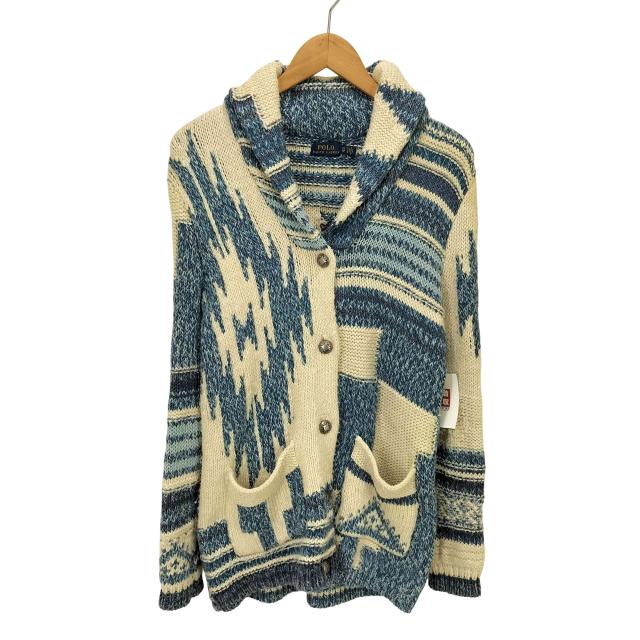 POLO RALPH LAUREN(ポロラルフローレン) SOUTHWESTERN CARDIGAN ネイティブ柄 コンチョボタン カーディガン メンズ JPN：XS 【中古】【ブランド古着バズストア】