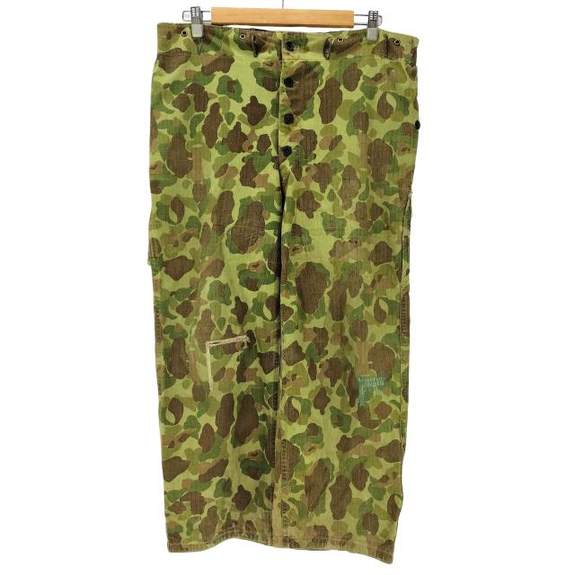 USMC(ユーエスエムシー) 40S WWII P-44 Frog Skin フロッグスキン 迷彩  2ndモデル ダックハンター カモパンツ リバーシブル ドーナツボタン  メンズ  32【中古】【ブランド古着バズストア】