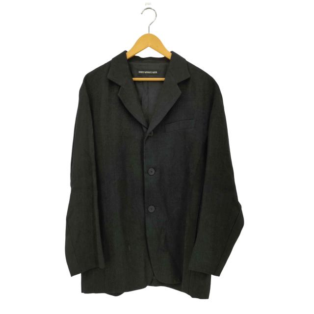 ISSEY MIYAKE MEN(イッセイミヤケメン) 12SS 黒タグ シルク100% ライン切替 3B テーラードジャケット メンズ JPN：3 【中古】【ブランド古着バズストア】