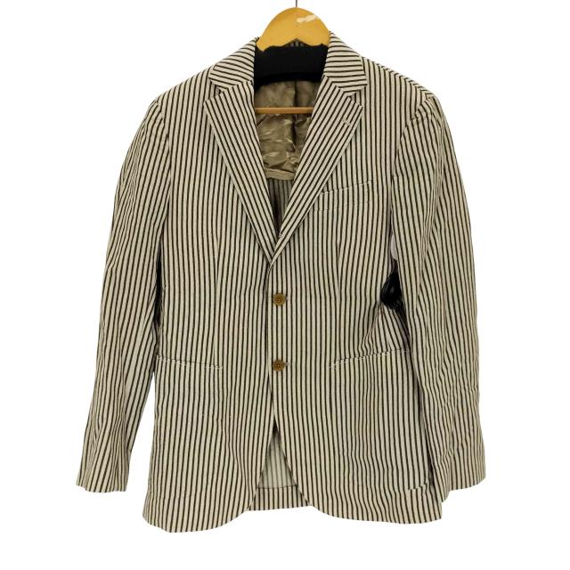 USED古着(ユーズドフルギ) {{DEPETRILLO}} イタリア製 sarti in napoli ストライプテーラードジャケット メンズ  46【中古】【ブランド古着バズストア】