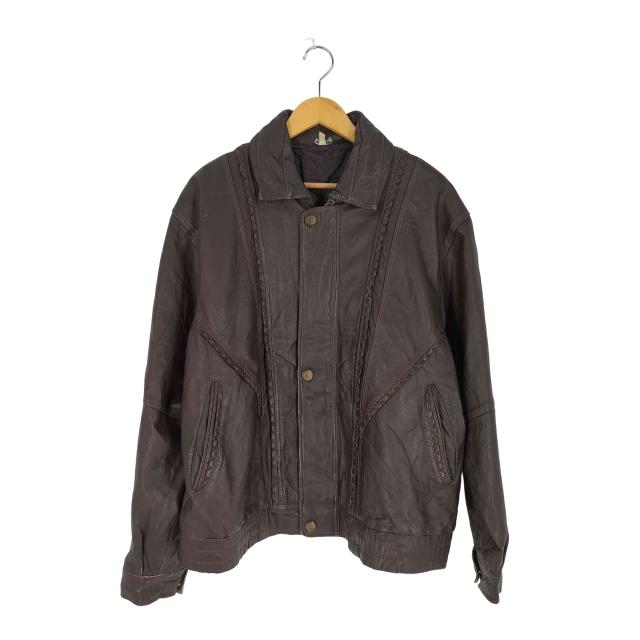 USED古着(ユーズドフルギ) LAMBNAPPA ラムナッパ カットデザイン コンチョボタン レザージャケット メンズ 表記無 【中古】【ブランド古着バズストア】