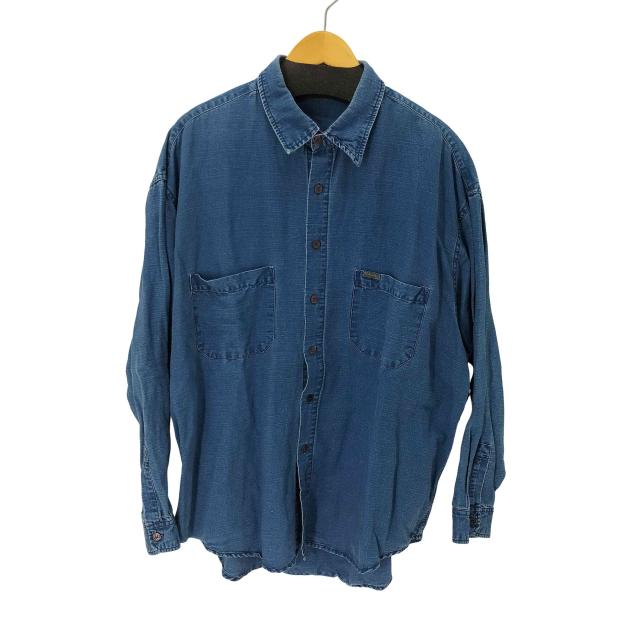 MARITHE FRANCOIS GIRBAUD(マリテフランソワジルボー) OLD 初期 リネンコットン ワークシャツ メンズ import：L 【中古】【ブランド古着バズストア】