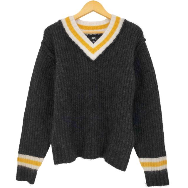 Stussy(ステューシー) 23AW MOHAIR TENNIS SWEATER メンズ import：S 【中古】【ブランド古着バズストア】