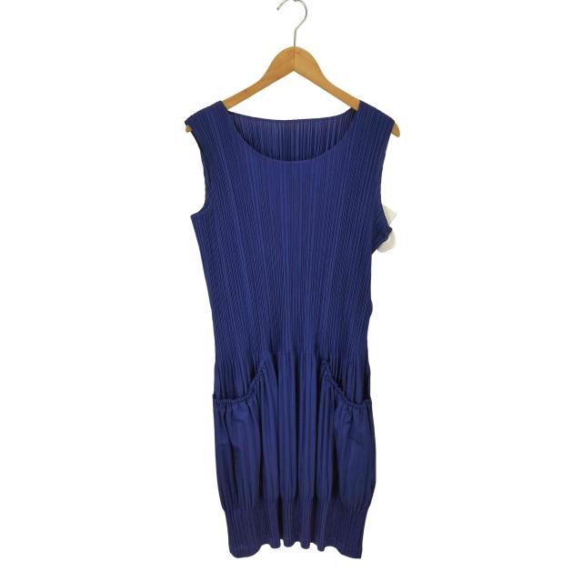 PLEATS PLEASE ISSEY MIYAKE(プリーツプリーズイッセイミヤケ) 消しプリーツ  プリーツワンピース レディース 表記無 【中古】【ブランド古着バズストア】