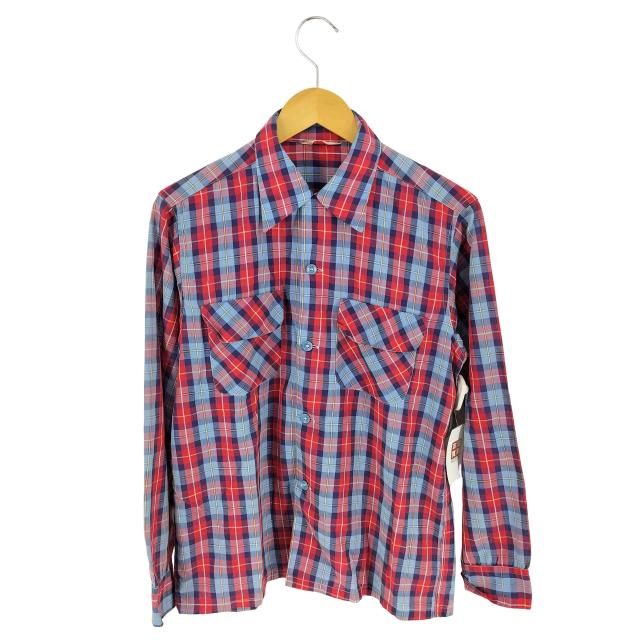 PILGRIM(ピルグリム) 50s チェックオープンカラーシャツ メンズ import：M 【中古】【ブランド古着バズストア】