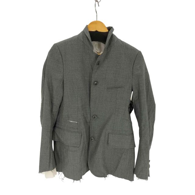 TAKAHIRO MIYASHITA The SoloIst.(タカヒロミヤシタザソロイスト) 切りっぱなし テーラードジャケット メンズ  44【中古】【ブランド古着バズストア】