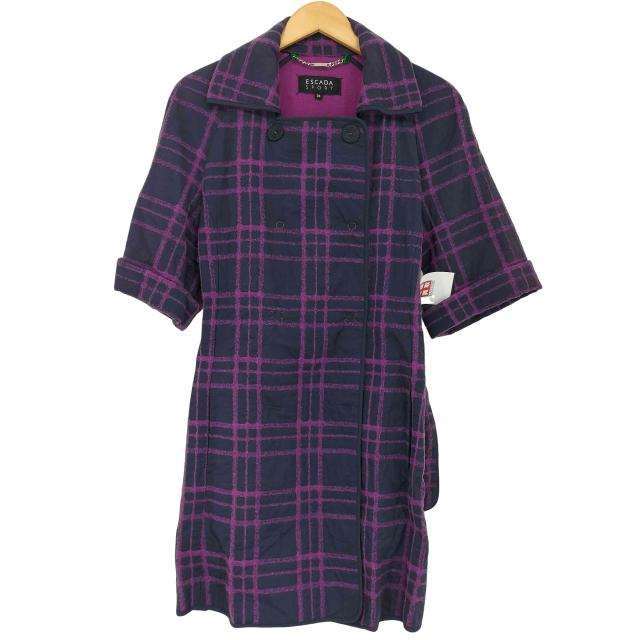 ESCADA SPORT(エスカーダスポーツ) 半袖ガウンコート レディース JPN：36 【中古】【ブランド古着バズストア】