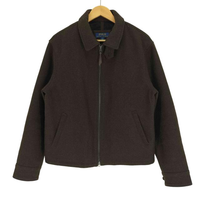 POLO RALPH LAUREN(ポロラルフローレン) The Langdon  ポニー刺繍 ウール ツイル ボンバージャケット メンズ import：S 【中古】【ブランド古着バズストア】