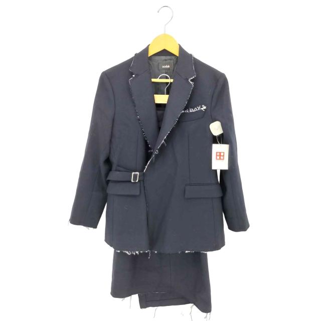 soduk(スドーク) collection003 Fringe Finition Jacket / Fringe Finition skirt フリンジフィニシオン ベルテッド テーラードジャケット フリンジフィニ【中古】【ブランド古着バズストア】