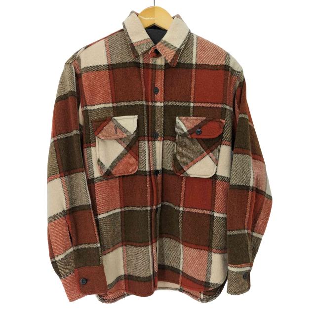 USED古着(ユーズドフルギ) 60-70S CPO チェックシャツジャケット メンズ 表記無 【中古】【ブランド古着バズストア】