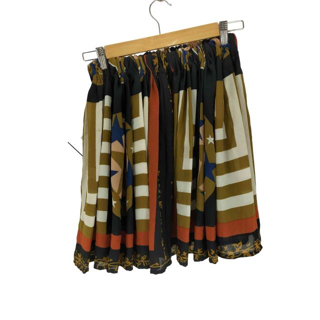 JUNIOR GAULTIER(ジュニアゴルチェ) 総柄イージーミニスカート レディース  40【中古】【ブランド古着バズストア】