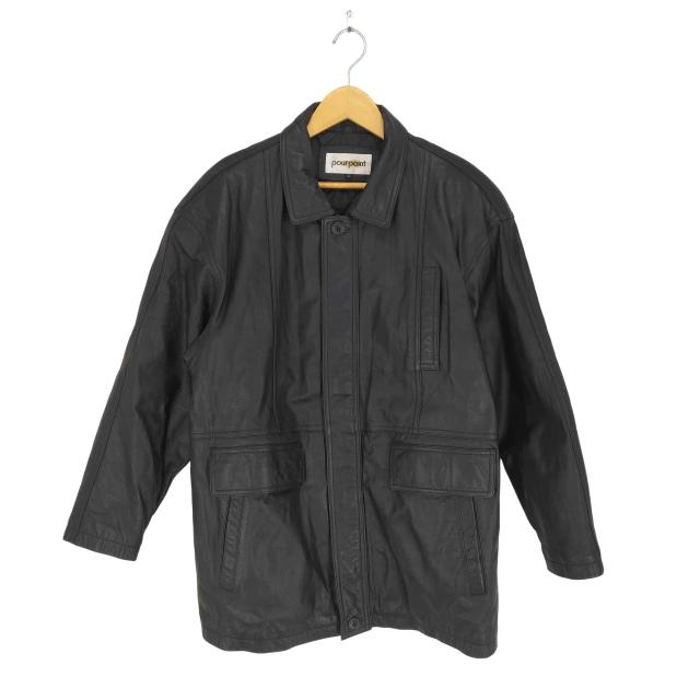 USED古着(ユーズドフルギ) pourpoint レザーハーフコート メンズ JPN：L 【中古】【ブランド古着バズストア】