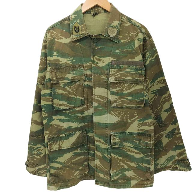 USED古着(ユーズドフルギ) GREECE ARMY CAMO BDU JACKET LIZARD PATTERN ギリシャ軍 BDU ...