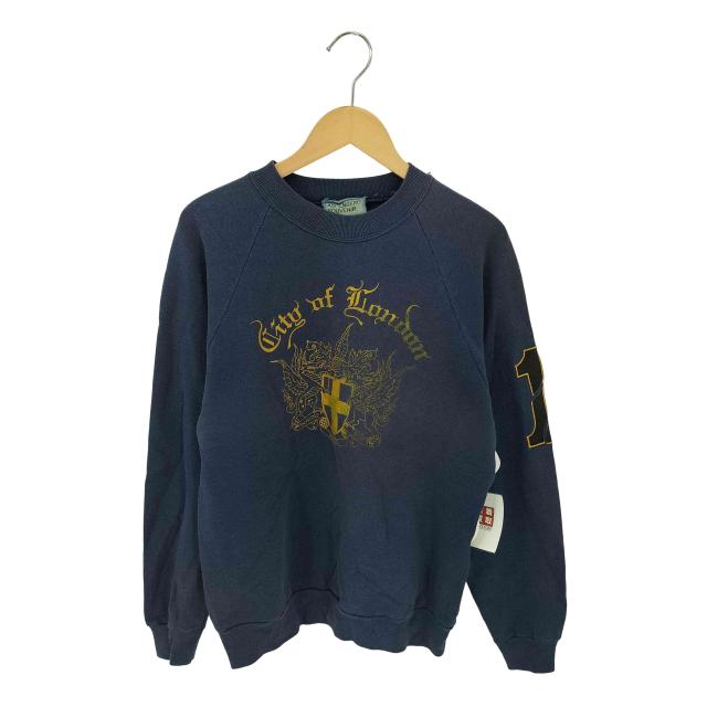 USED古着(ユーズドフルギ) City of London ASPENBERG SOUVENIR 90s プリント ラグラン クルーネックスウェット メンズ 表記無 【中古】【ブランド古着バズストア】