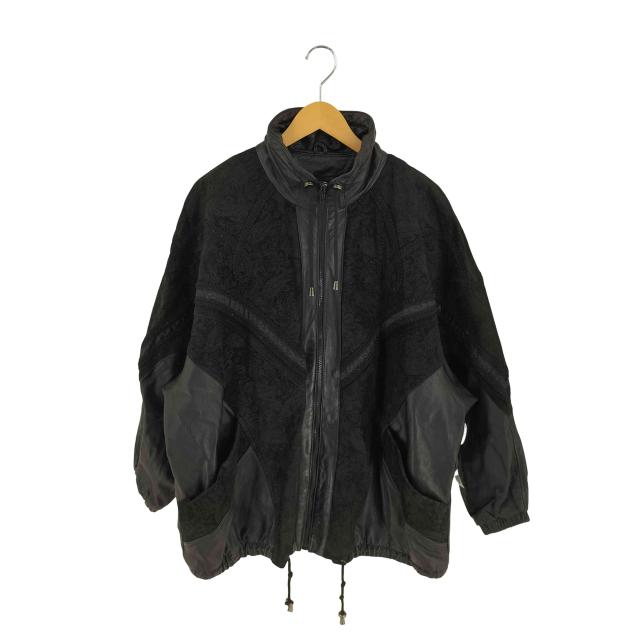 USED古着(ユーズドフルギ) {{wilsons}} ペイズリー柄切替 ライナー付き レザー カバーオール メンズ  1x【中古】【ブランド古着バズストア】