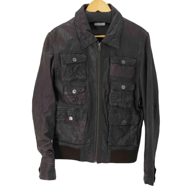 USED古着(ユーズドフルギ) {{DEENDENIM}} マルチポケットデザインリアルレザージャケット メンズ import：L 【中古】【ブランド古着バズストア】