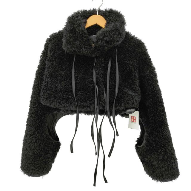 USED古着(ユーズドフルギ) SORIN Synthetic Fur Lace-up Cardigan レディース  38【中古】【ブランド古着バズストア】
