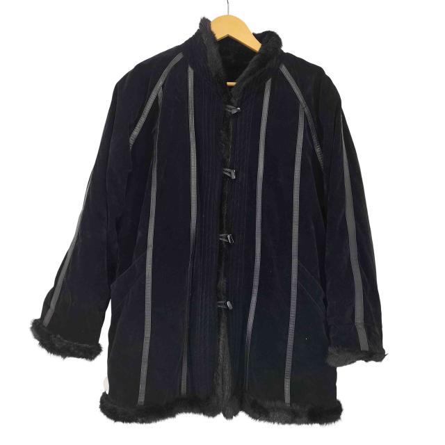 USED古着(ユーズドフルギ) 裏地リアルファー スウェードカーコート レディース 表記無 【中古】【ブランド古着バズストア】