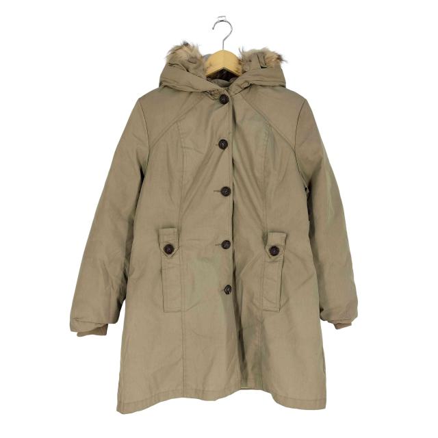 Eddie Bauer(エディーバウアー) 70-80s 黒タグ ファー付き  DOUN グースダウンジャケット レディース 表記無 【中古】【ブランド古着バズストア】