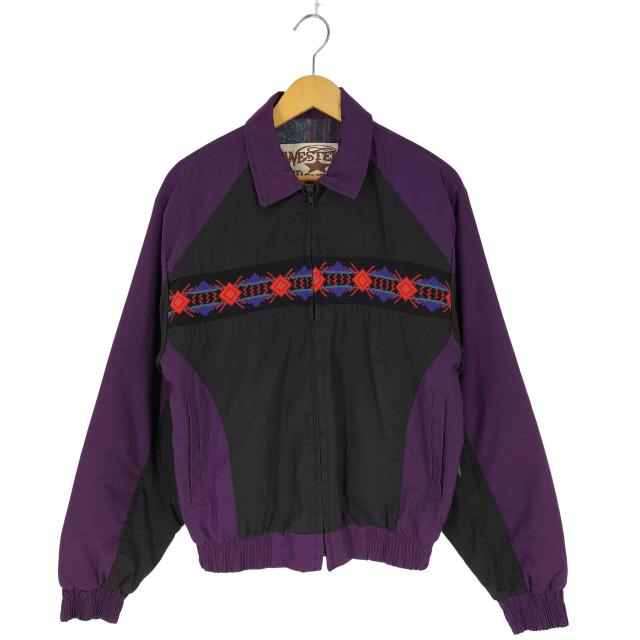 USED古着(ユーズドフルギ) 80S WESTERN FRONTIER USA製 ブラケット ネイティブ切替 ダックジャケット メンズ  SM【中古】【ブランド古着バズストア】