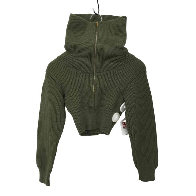 JACQUEMUS(ジャックムス) LA MAILLE RISOUL ハーフジップニット レディース  34【中古】【ブランド古着バズストア】