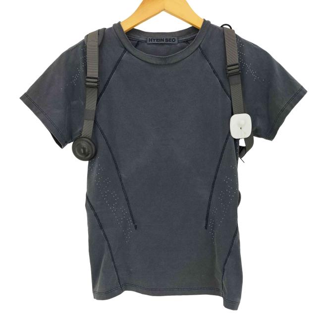 hyein seo(ヘインソ) DYED T-SHIRT W BACKSTRAP レディース  1【中古】【ブランド古着バズストア】