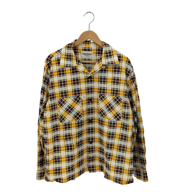WEIRDO(ウィアード) WIND UP L/S CHECK SHIRTS チェック柄 L/S シャツ メンズ import：XL 【中古】【ブランド古着バズストア】