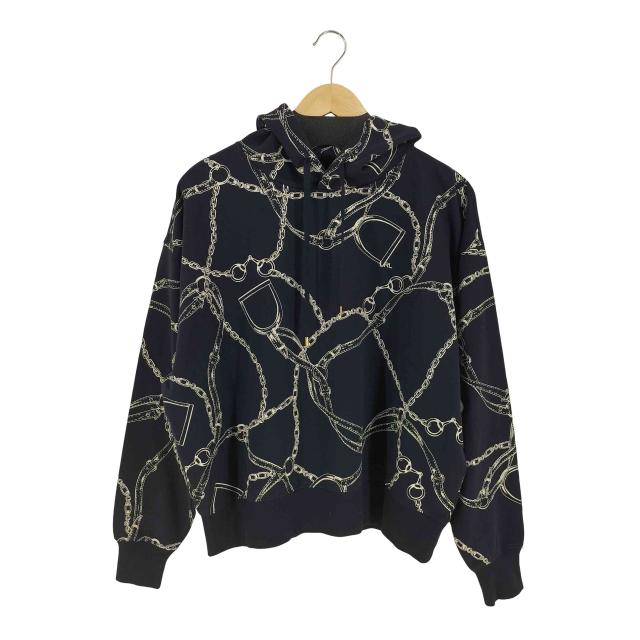 LAUREN RALPH LAUREN(ローレンラルフローレン) 鎖柄 プルオーバーパーカー レディース import：M 【中古】【ブランド古着バズストア】