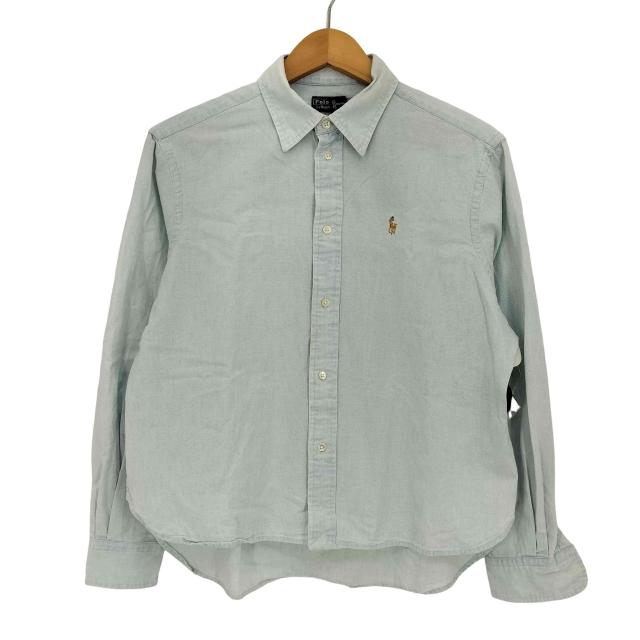 Polo by RALPH LAUREN(ポロバイラルフローレン) 復刻タグ リラックスド フィット シャンブレーシャツ レディース import：XS 【中古】【ブランド古着バズストア】