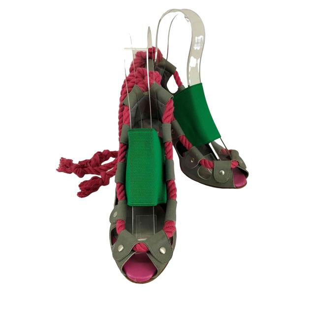 Vivienne Westwood Accessories(ヴィヴィアンウエストウッドアクセサリー) ロープデザインサンダル レディース EUR：35 【中古】【ブランド古着バズストア】