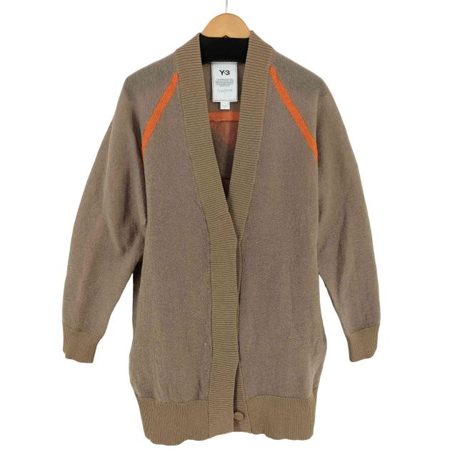 Y-3(ワイスリー) インターシャニット オーバーサイズカーディガン レディース  M【中古】【ブランド古着バズストア】