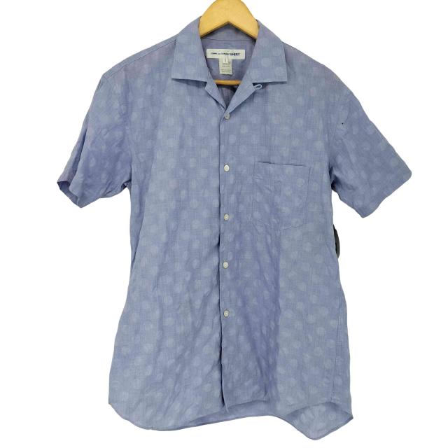 COMME des GARCONS SHIRT(コムデギャルソンシャツ) ドット柄 オープンカラー半袖シャツ メンズ JPN：S 【中古】【ブランド古着バズストア】