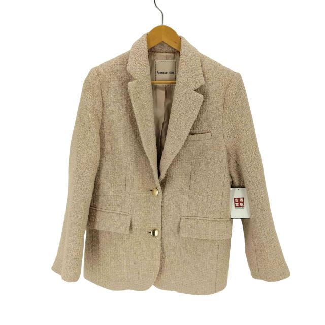 Apuweiser riche(アプワイザーリッシェ) ツイードシングル釦ジャケット レディース JPN：1 【中古】【ブランド古着バズストア】