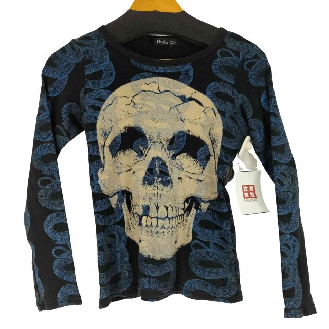 HYSTERICS(ヒステリックス) スネーク スカル L/S TEE y2k レディース 表記無 【中古】【ブランド古着バズストア】