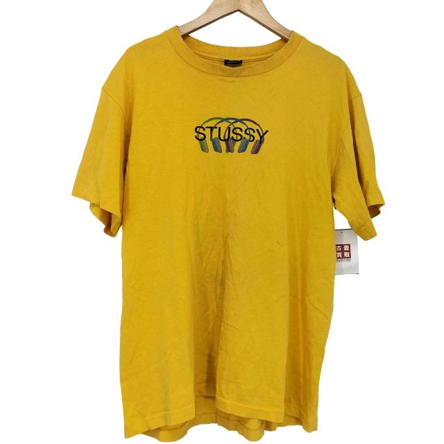 Stussy(ステューシー) USA製 OLD ヘッドフォン クルーネックTシャツ メンズ import：L 【中古】【ブランド古着バズストア】