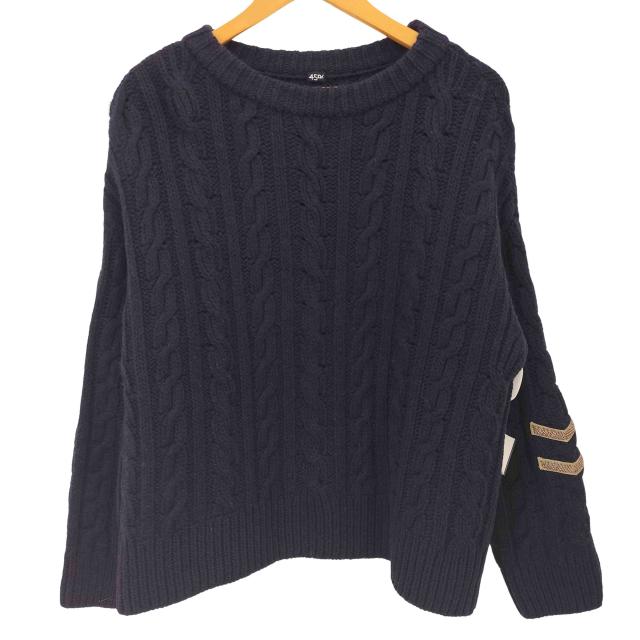 45R(フォーティーファイブアール) ケーブルユニフォーム SWEATER レディース  表記無【中古】【ブランド古着バズストア】