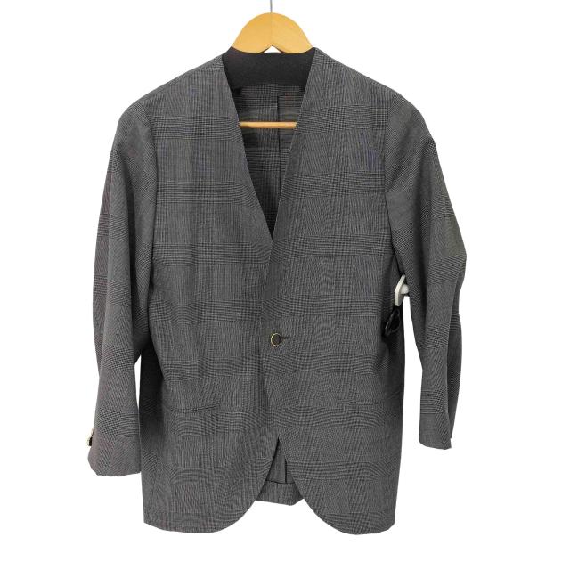 USED古着(ユーズドフルギ) 【COUTURE D’ADAM/クチュールドアダム】 グレンチェック ベティージャケット ノーカラー   Select レディース  38【中古】【ブランド古着バズストア】