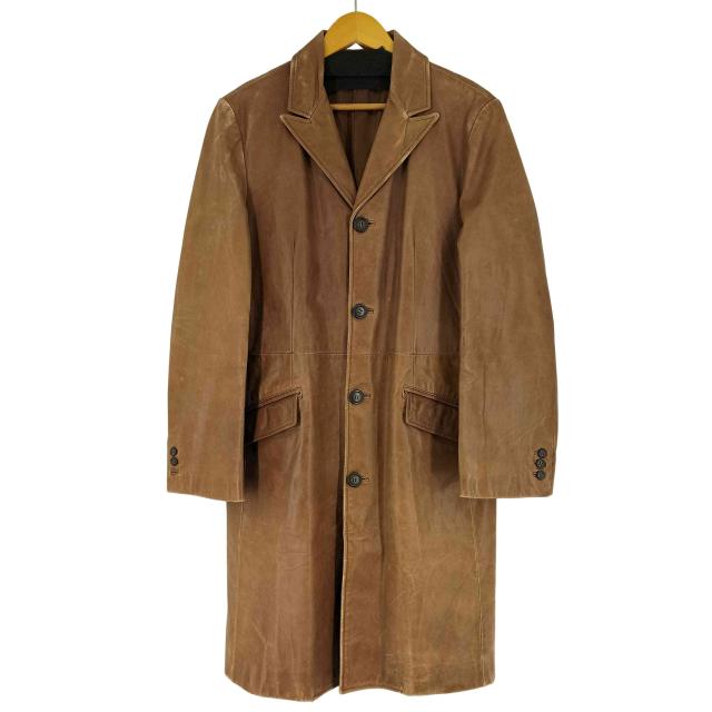 TORNADO MART(トルネードマート) カウレザーチェスターコート メンズ import：L 【中古】【ブランド古着バズストア】