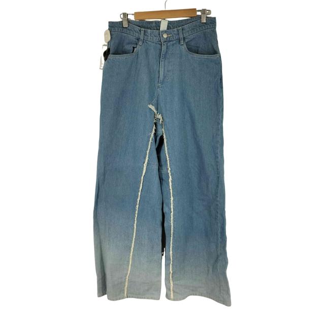 VEIN(ヴェイン) GRADATION JACQUARD DENIM RESIZE WIDE TROUSERS メンズ  3【中古】【ブランド古着バズストア】
